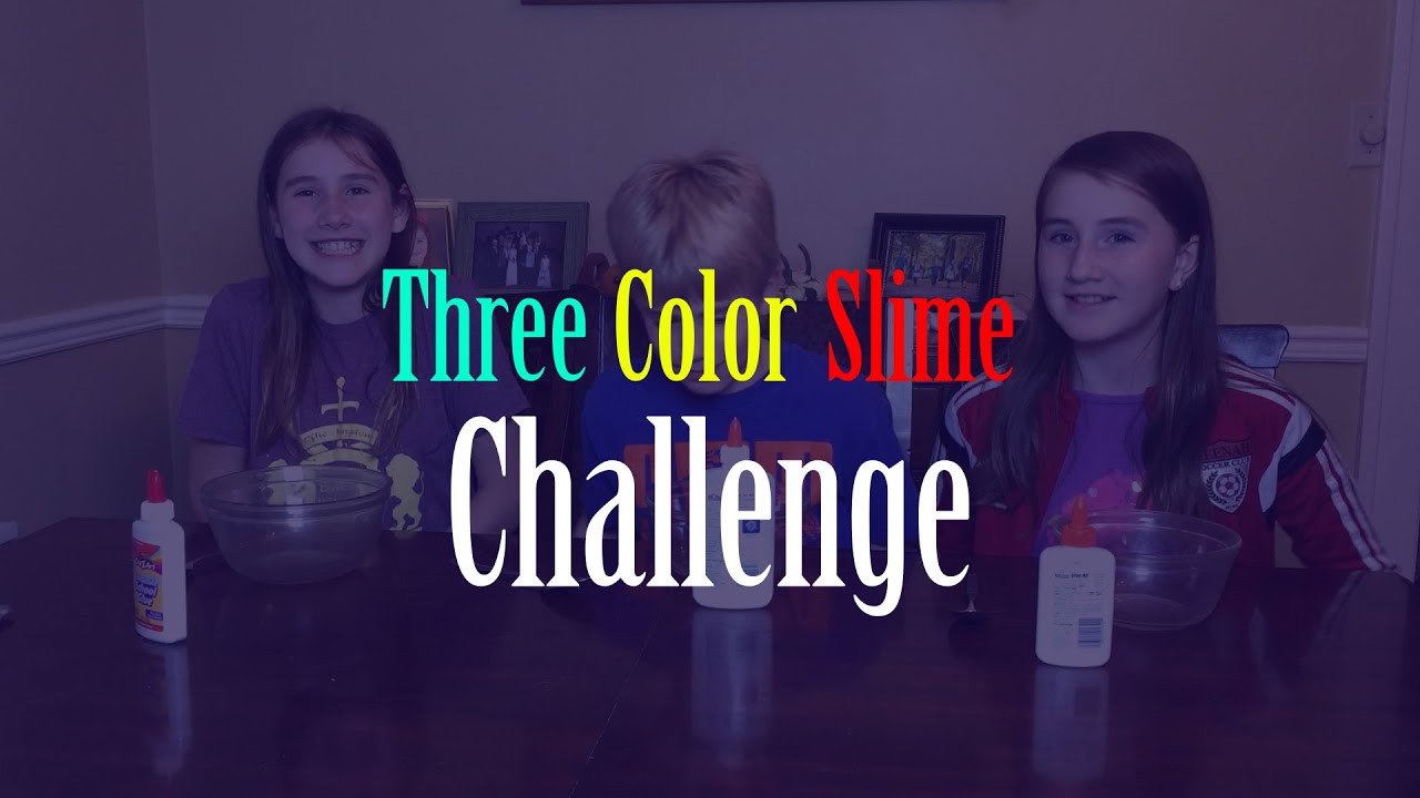 TKG Three Color Slime Challenge - YouTube