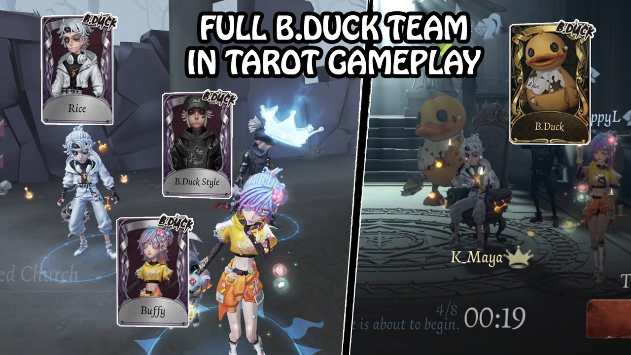 Full B.Duck Team in Tarot gameplay - Identity V - YouTube