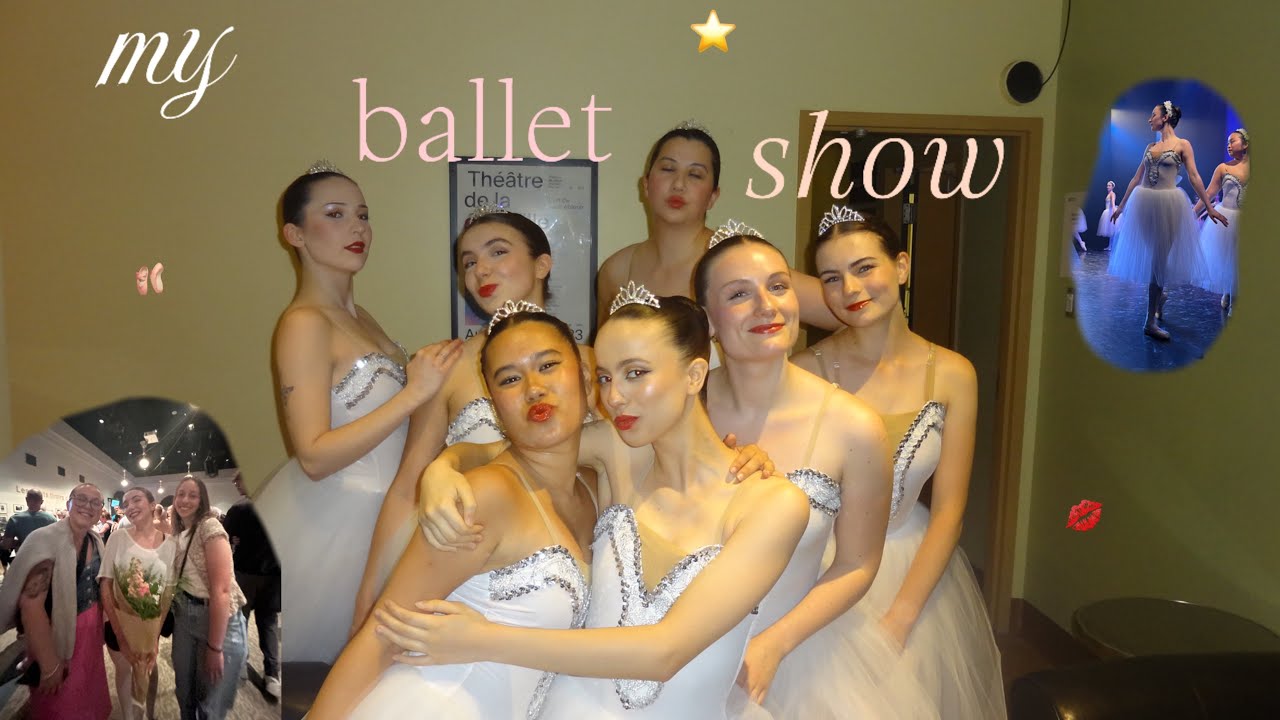 behind the scenes of a ballet show (stage makeup + hair, costumes, etc ...