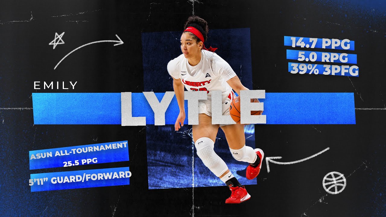 Emily Lytle (Liberty Univ--5'11.5 G/F)-- 30 pts, 4 rebounds, 4 steals ...