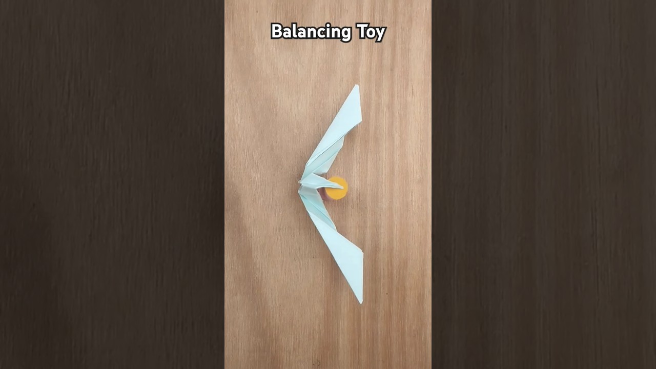 Origami Balancing Toy Bird | #paper #balance #toy #craft - YouTube