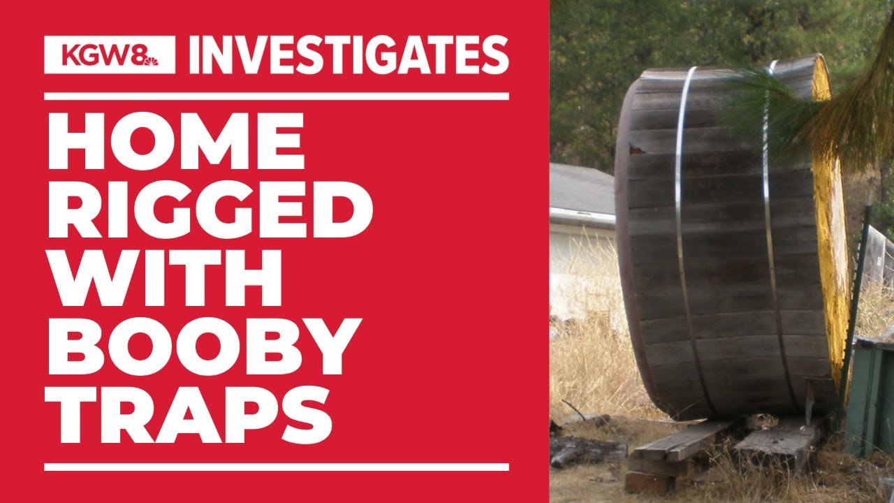 Oregon home rigged with booby traps, tripwires and spike strips - YouTube