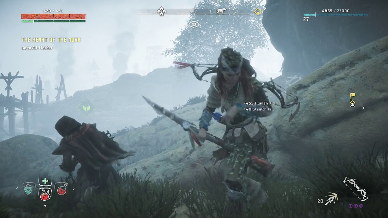 Horizon Zero Dawn the Heart of the Nora Embrace Gate Defeat ...