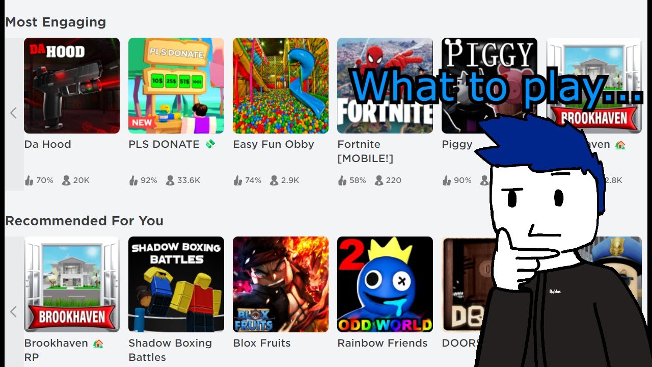 Random Roblox Games, but you choose - YouTube