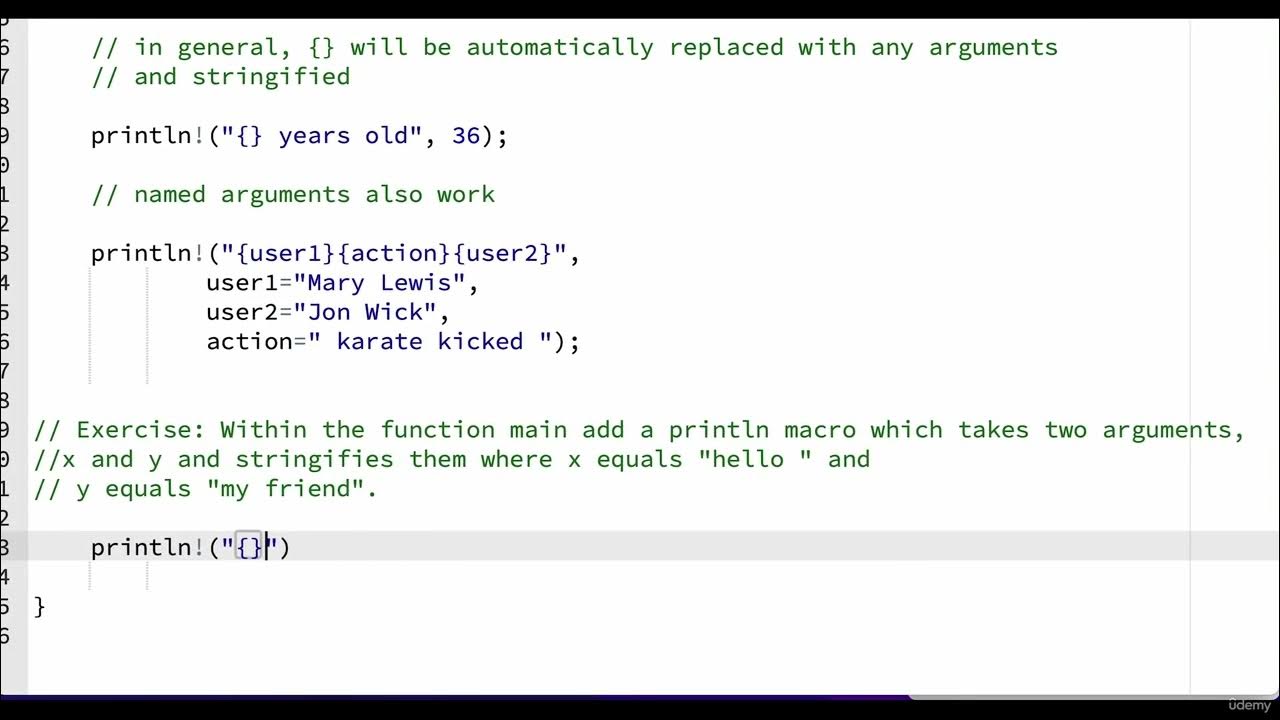 25 Print line Println Exericse in Rust - YouTube