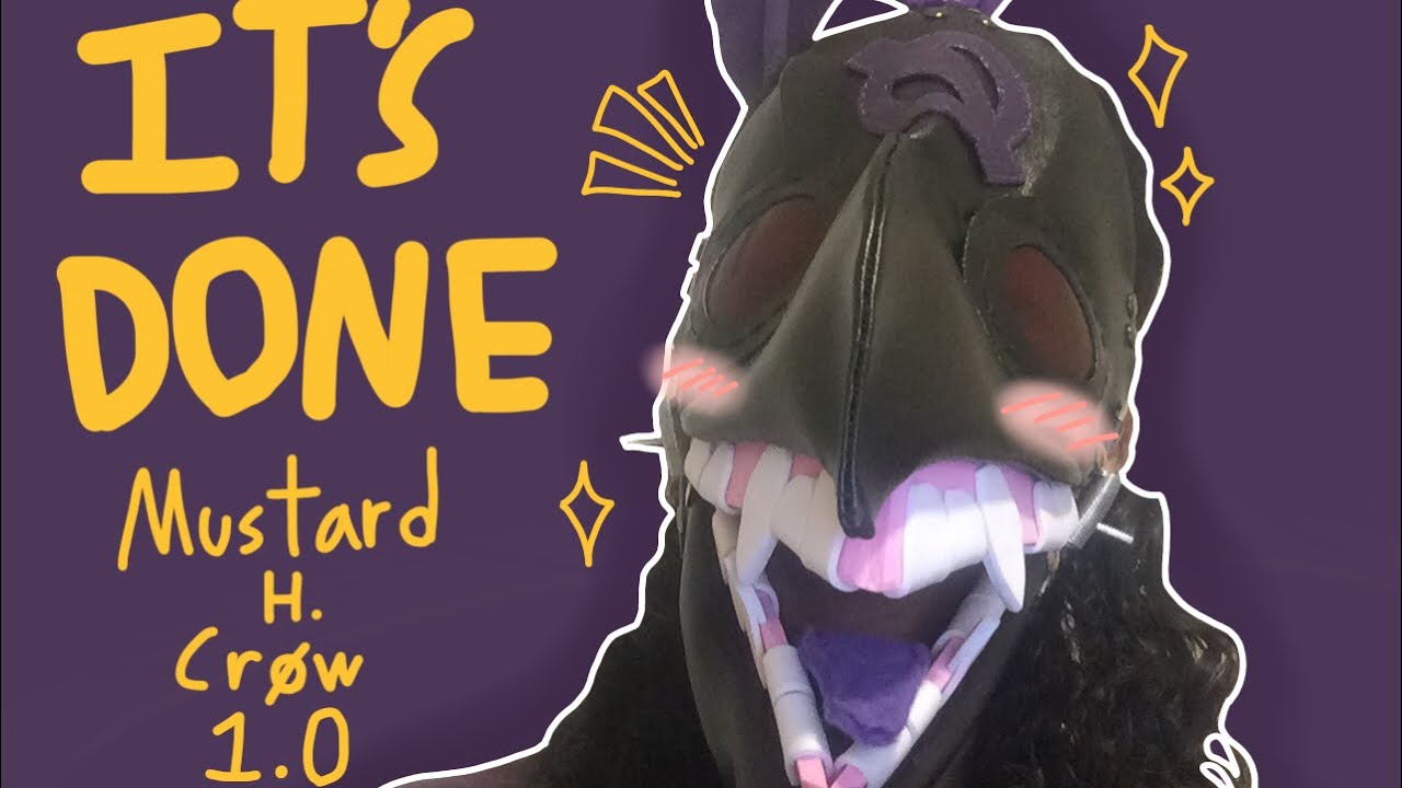 IT’S DONE Mustard Crøw’s Plague Doctor Mask (Part 5) - YouTube