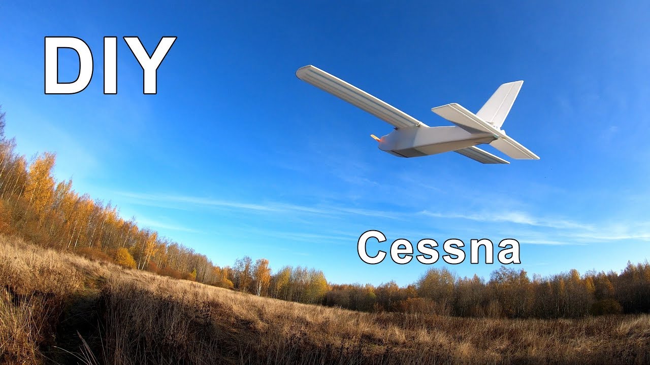 DIY Cessna RC airplane - YouTube