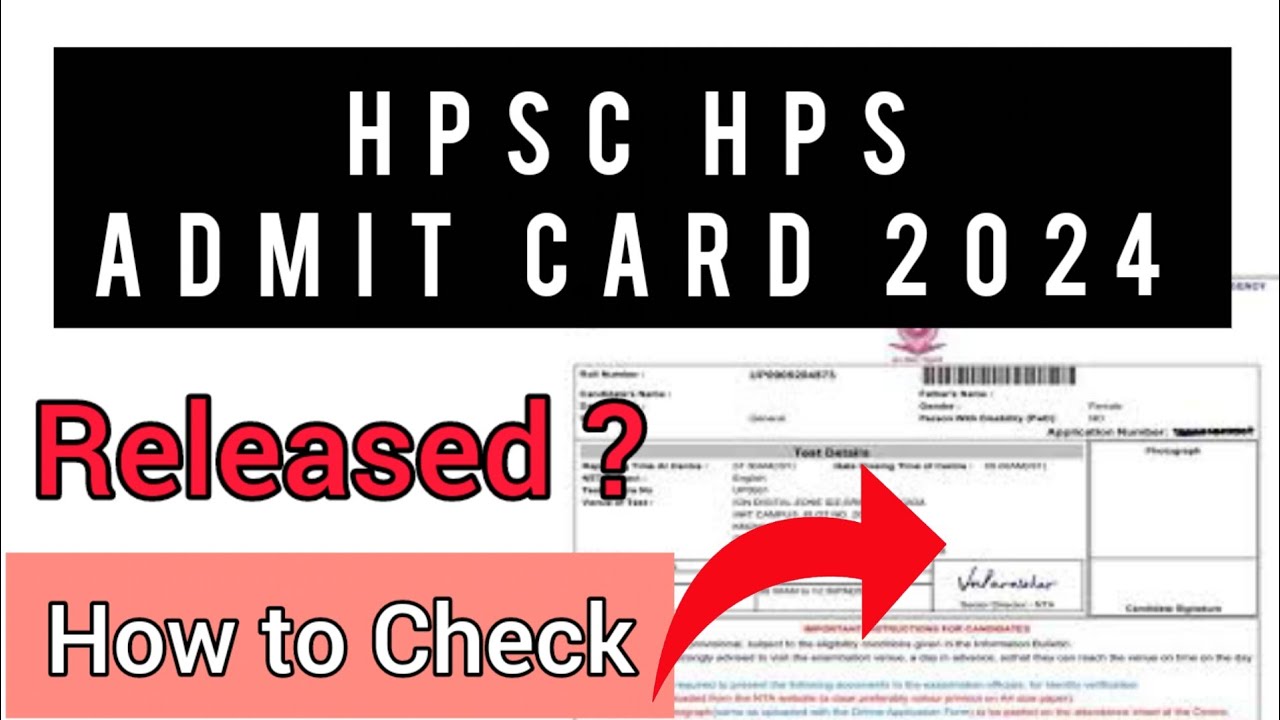 HPSC HCS Admit Card 2024 | How To Check HPSC HCS Admit Card 2024 ...