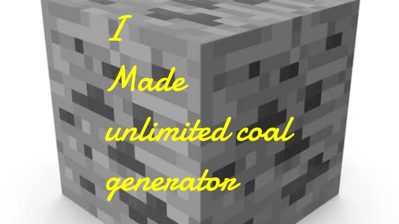 I made unlimited coal generator | Minecraft PE | - YouTube