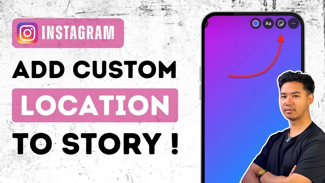 How To Add Custom Location To Instagram Story - YouTube