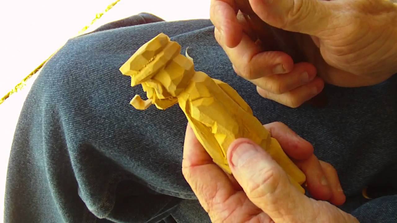 Carving A Sea Captain Out Of A Block Of Wood (Conclusion ) - YouTube