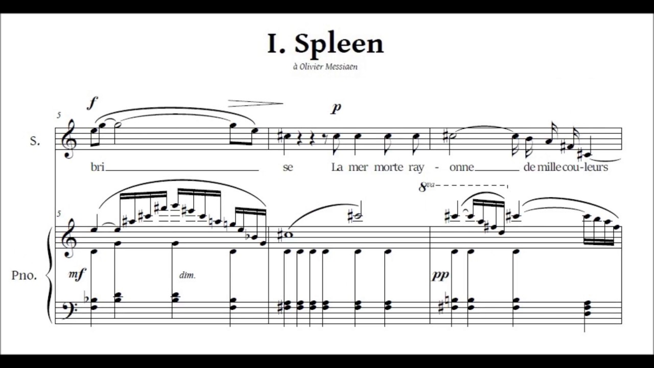 Alexander Liebermann - Bagatelles Chantées (Spleen) - YouTube