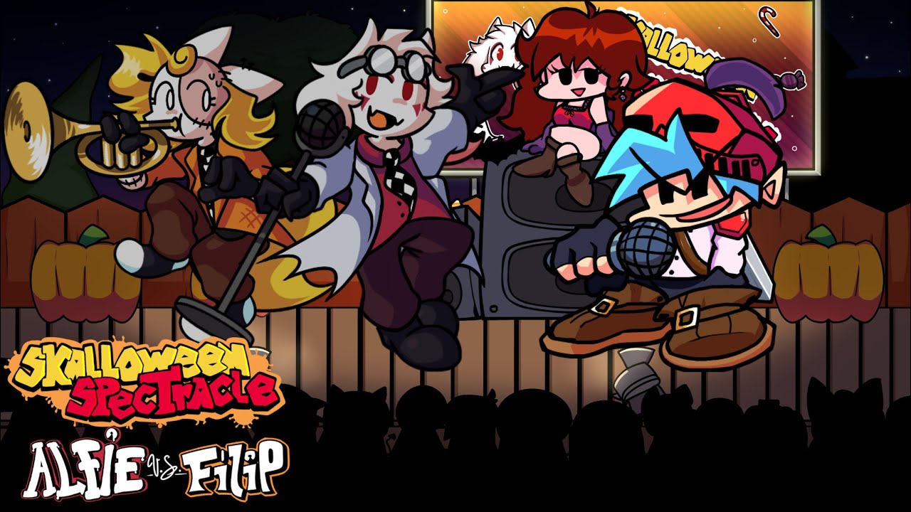 Skalloween Spectracle | Friday Night Funkin' VS Alfie & Filip Full Week ...
