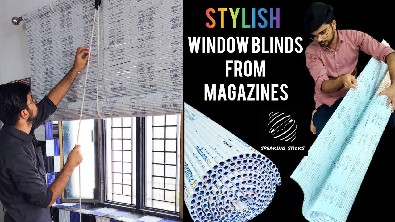 DIY window blinds made from magazine pipes–simple, creative, eco ...