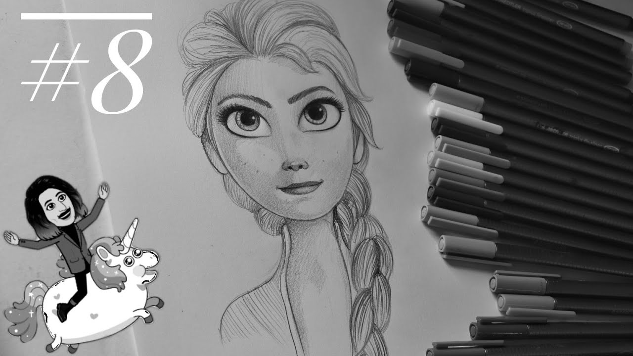 How To Draw Disney Princess Elsa Step By Step Frozen როგორ