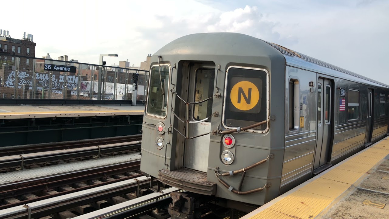 N subway Train @ 36 Avenue - YouTube