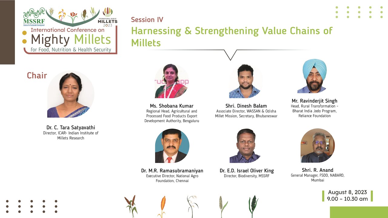 Harnessing & Strengthening Value Chains of Millets - YouTube