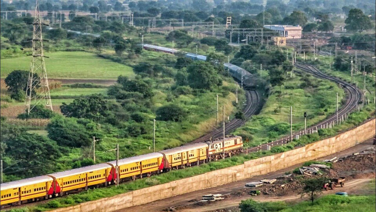 The Most Beautiful Single Line Train Crossing | Ankai Killa | Manmad ...