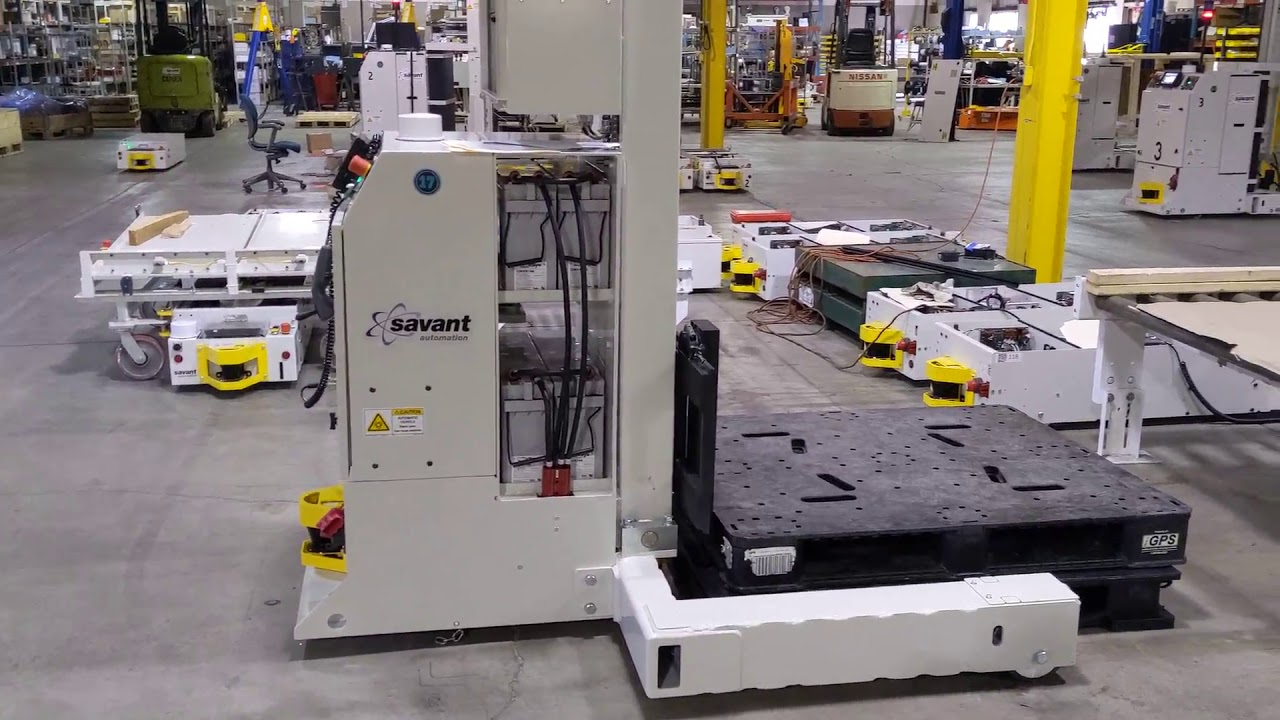 SAVANT 'Tape/Target-free' Straddle Fork AGV - 4,000 lbs. Capacity - YouTube