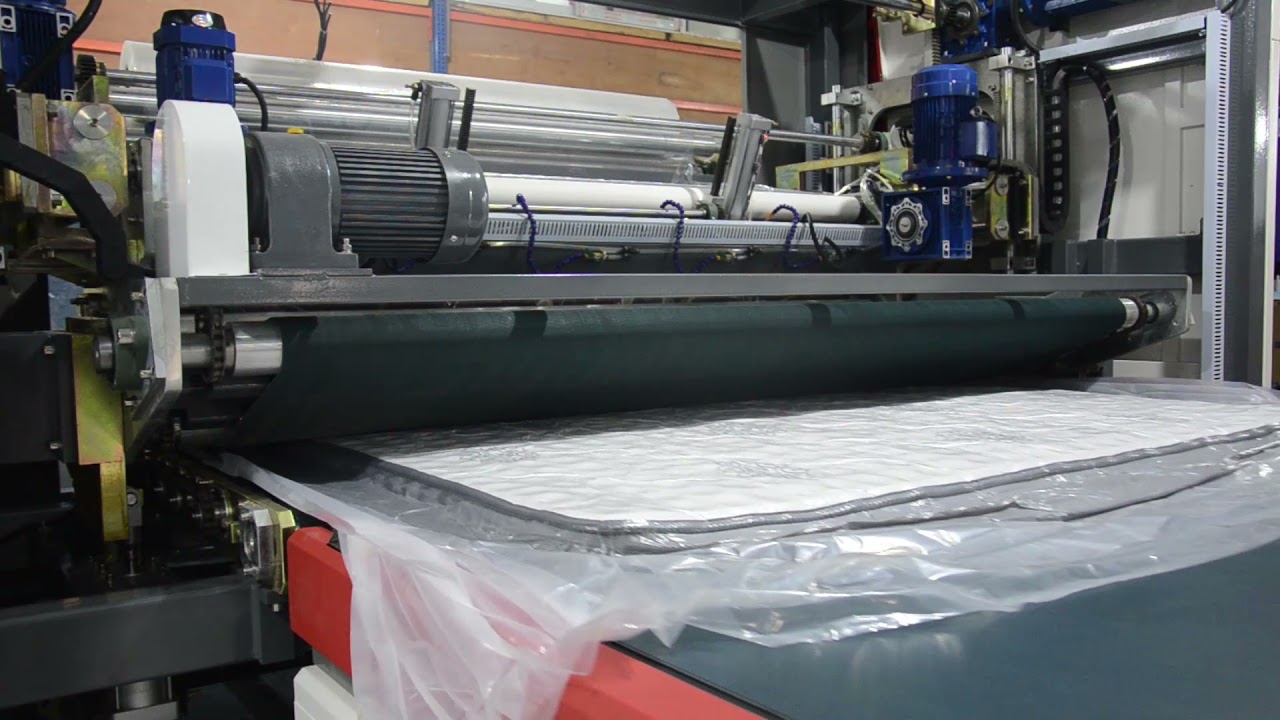 Automatic mattress compression roll packaging machine, pure packaging ...