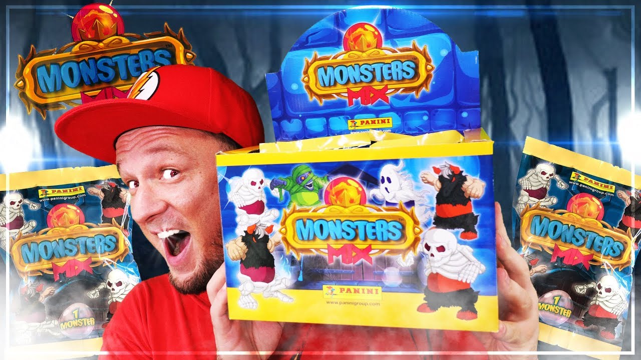 Panini MONSTERS MIX DISPLAY Unboxing Deutsch - YouTube