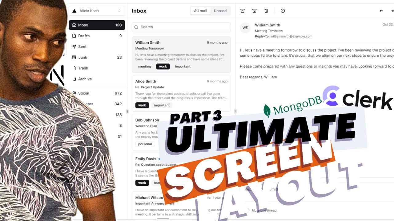 The Ultimate Screen Layout with shadCN: Part 3 - YouTube