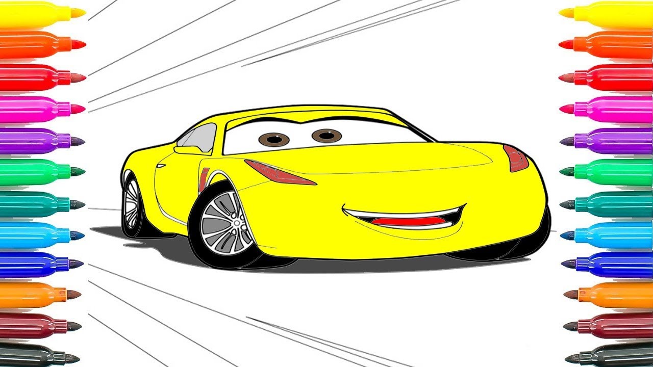 How To Coloring Cars 3 Cruz Ramirez Coloring Pages How To Draw Cruz ...