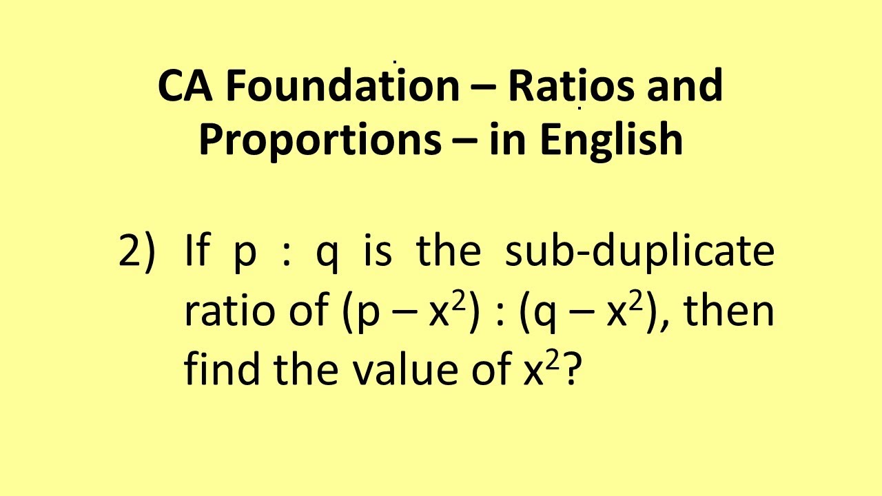 2 - Unlocking Ratios: Discovering the Original Ratio from Sub-Duplicate ...