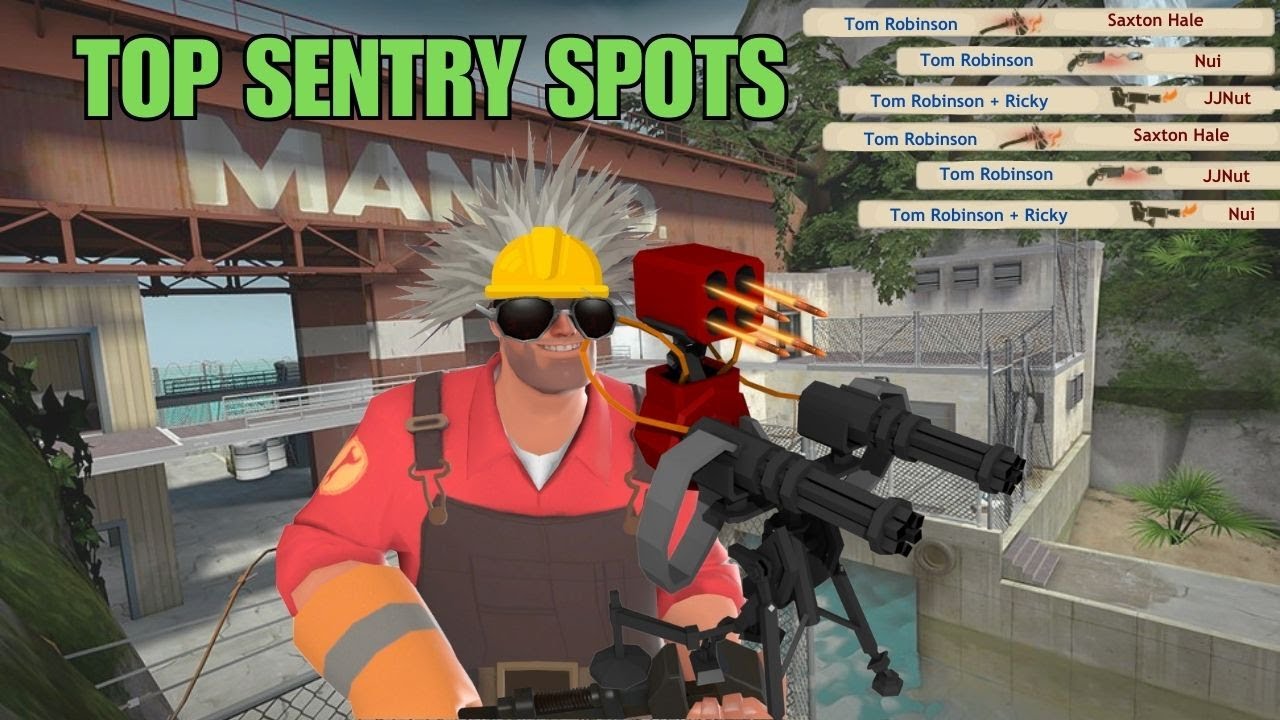 TF2 Best Mercenary Park Sentry Spots - YouTube