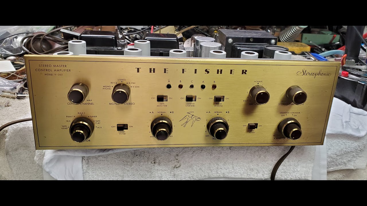 The Fisher X-202 Integrated Vacuum Tube Stereo Amplifier an overview ...