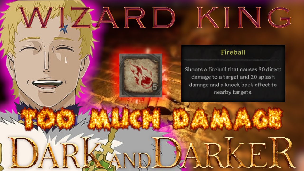 Wizard King | TACTICAL NUKER | Dark and Darker | Wizard Gameplay - YouTube