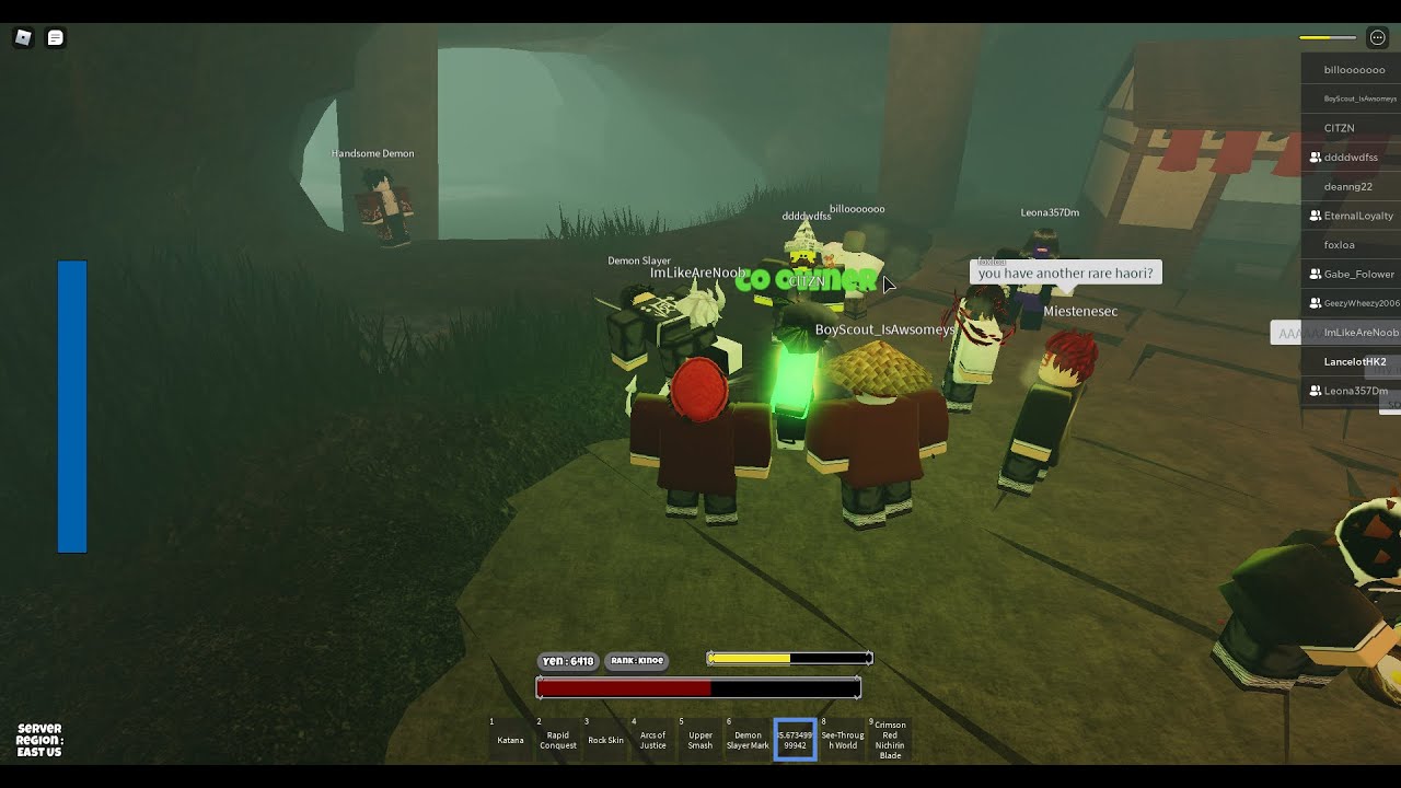 Demon Slayer Burning Ashes - Meeting game builder l Lance Blox - YouTube