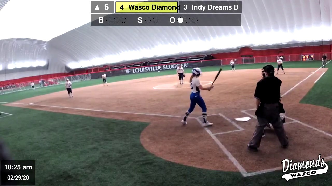 16U Wasco Diamonds WM vs. Indy Dreams Bell 03 (2020.02.29, part 2/2 ...