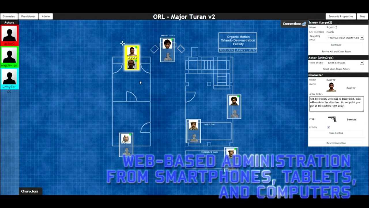 Organic Motion LIVE™ (Live Interactive Virtual Environment) Demo - YouTube