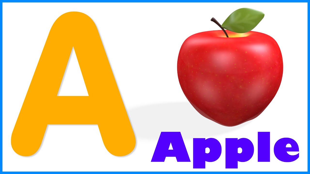 Learn A To Z Alphabets | ABCD Cartoon | A For Apple Preschool Video ...