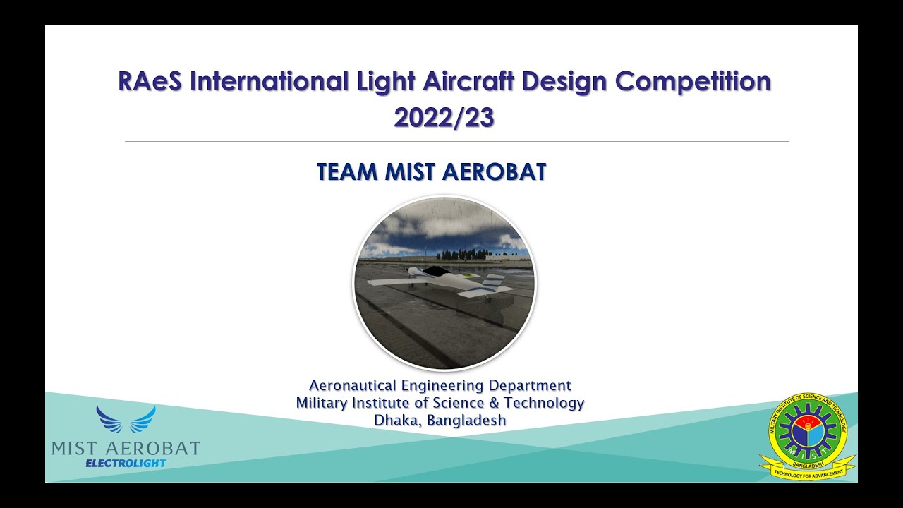 RAeS Light Aircraft Design Competition 2022/23 || MIST AEROBAT - YouTube