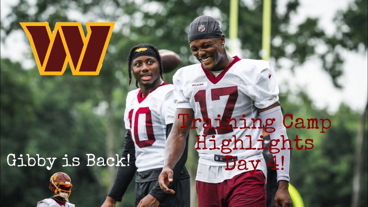 Washington Commanders Training Camp Highlights, Day 4! Offense is ...