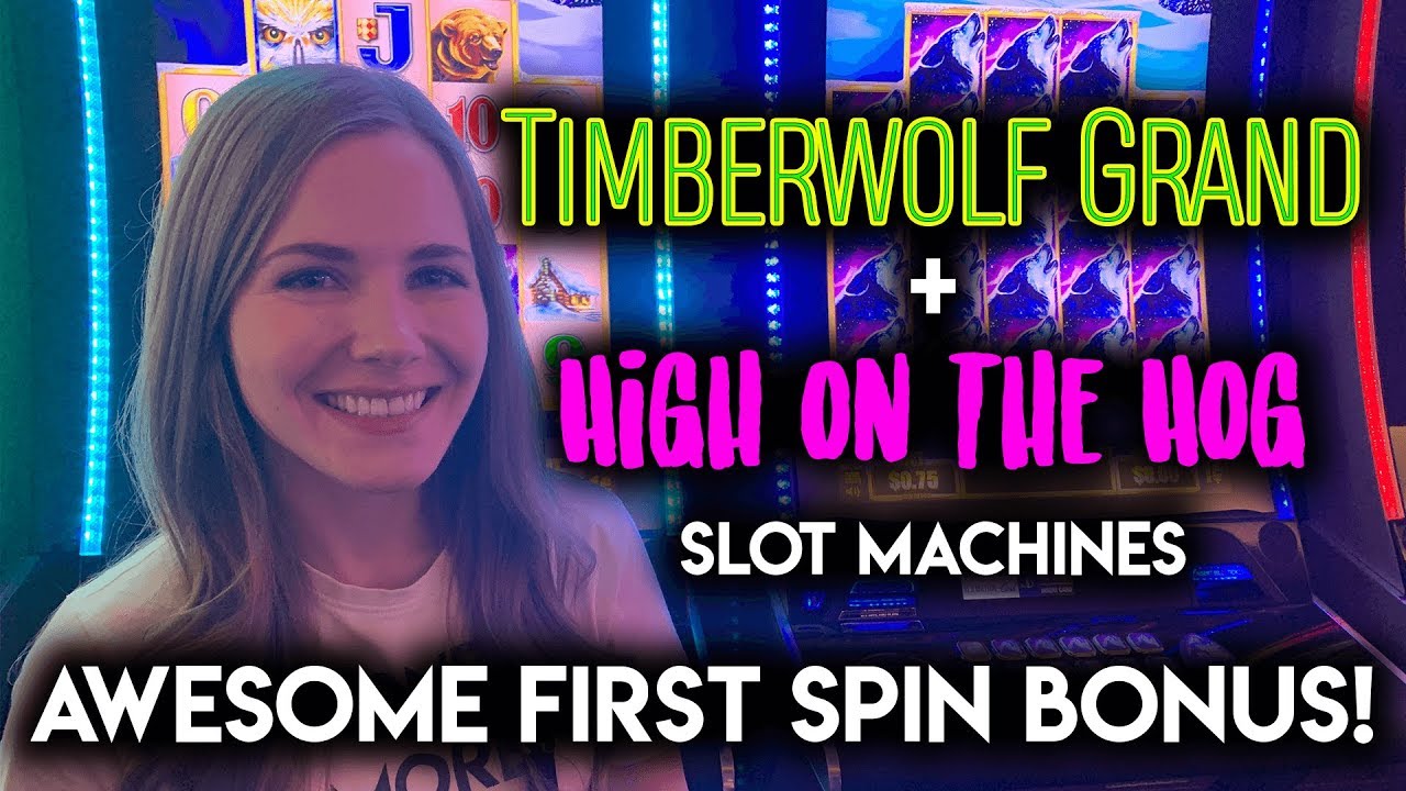 First Try and First Spin BONUS! High on The Hog Slot Machine!! Rare Re ...
