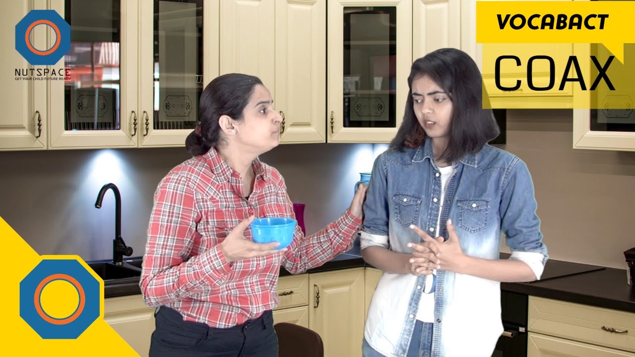 Coax Meaning | VocabAct | NutSpace - YouTube