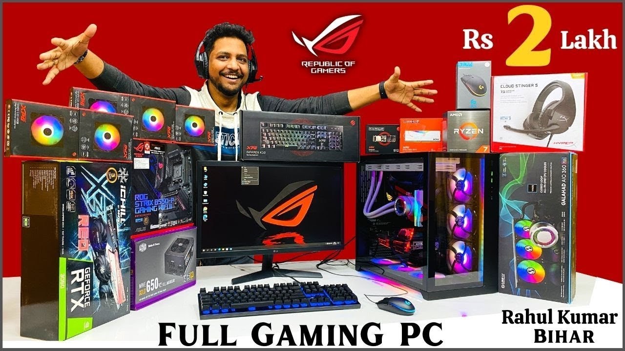 Rs 2 Lakh Full Gaming PC Build | RTX 3060 | ROG Strix #youtube #tech # ...