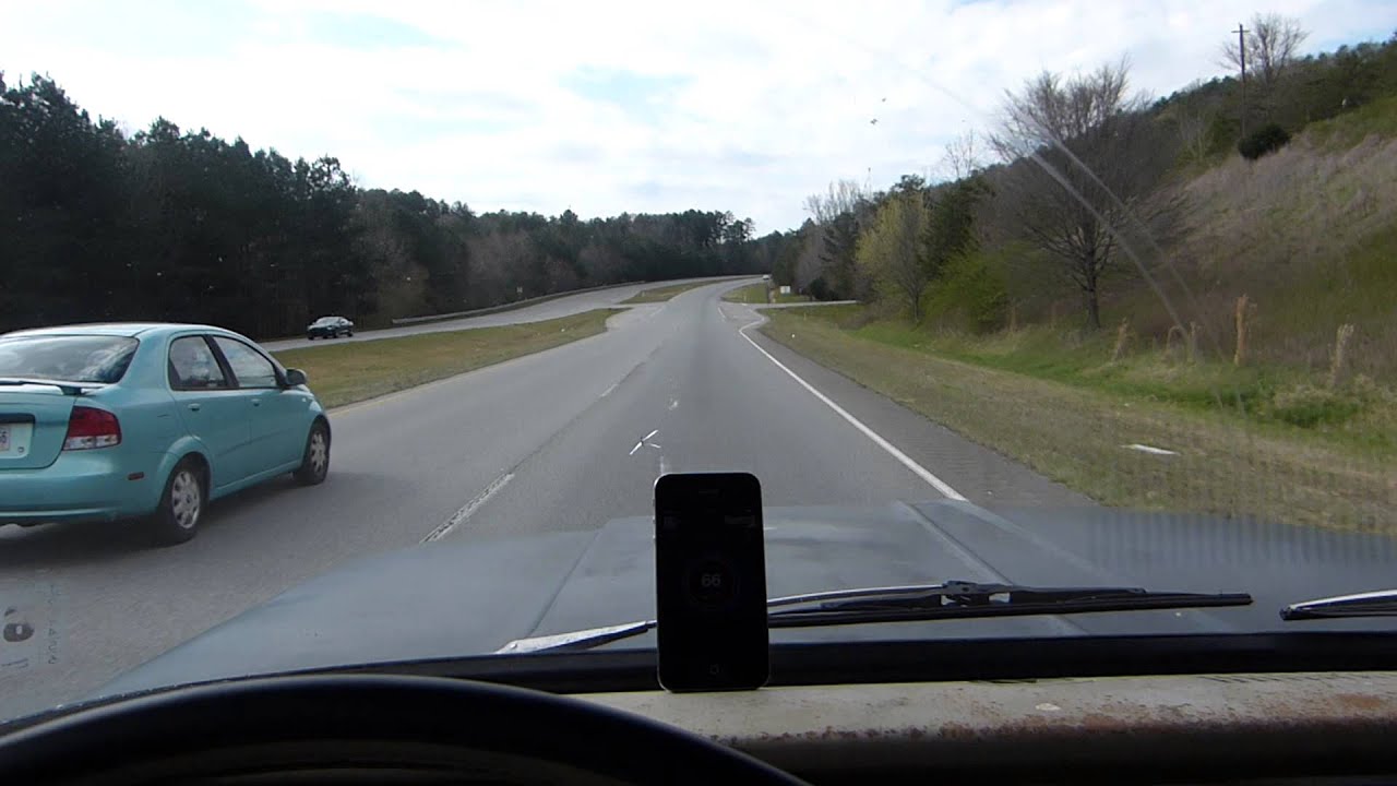 '65 Chevy C30 @ 65MPH with "new" 4.10 gears - YouTube