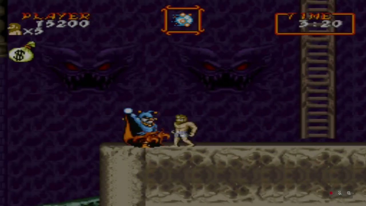 Super Ghouls n Ghost Snes final Boss Sardius - YouTube