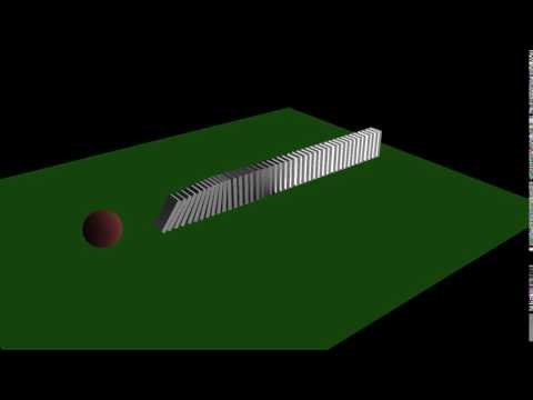 Domino Gravity Simulation 1 - YouTube