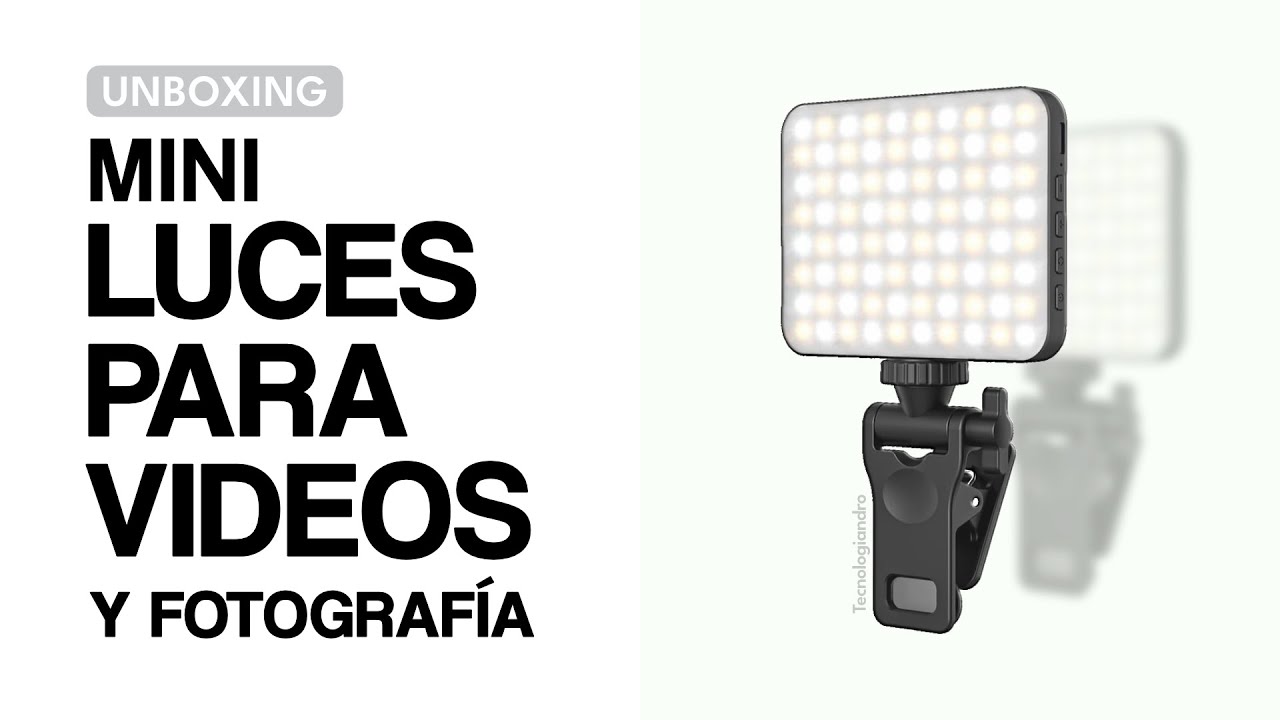 Unboxing de Mini Luces para Videos / Fotografía - YouTube