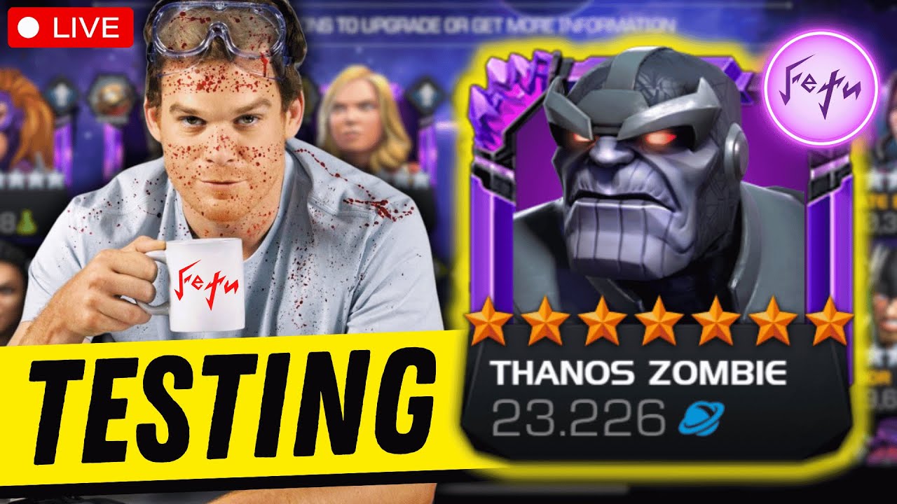 Thanos Deathless 7⭐ |Probando personajes| MCOC - YouTube