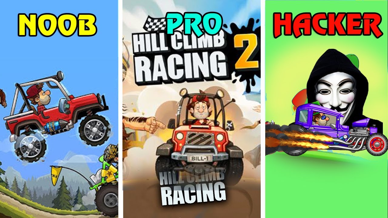 NOOB VS PRO VS HACKER - Hill Climb Racing | Gameplay Android IOS - YouTube