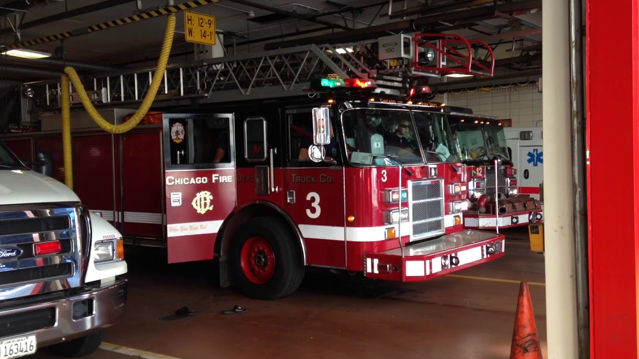 Chicago Fire Dept Engine 42 & Truck 3 - YouTube