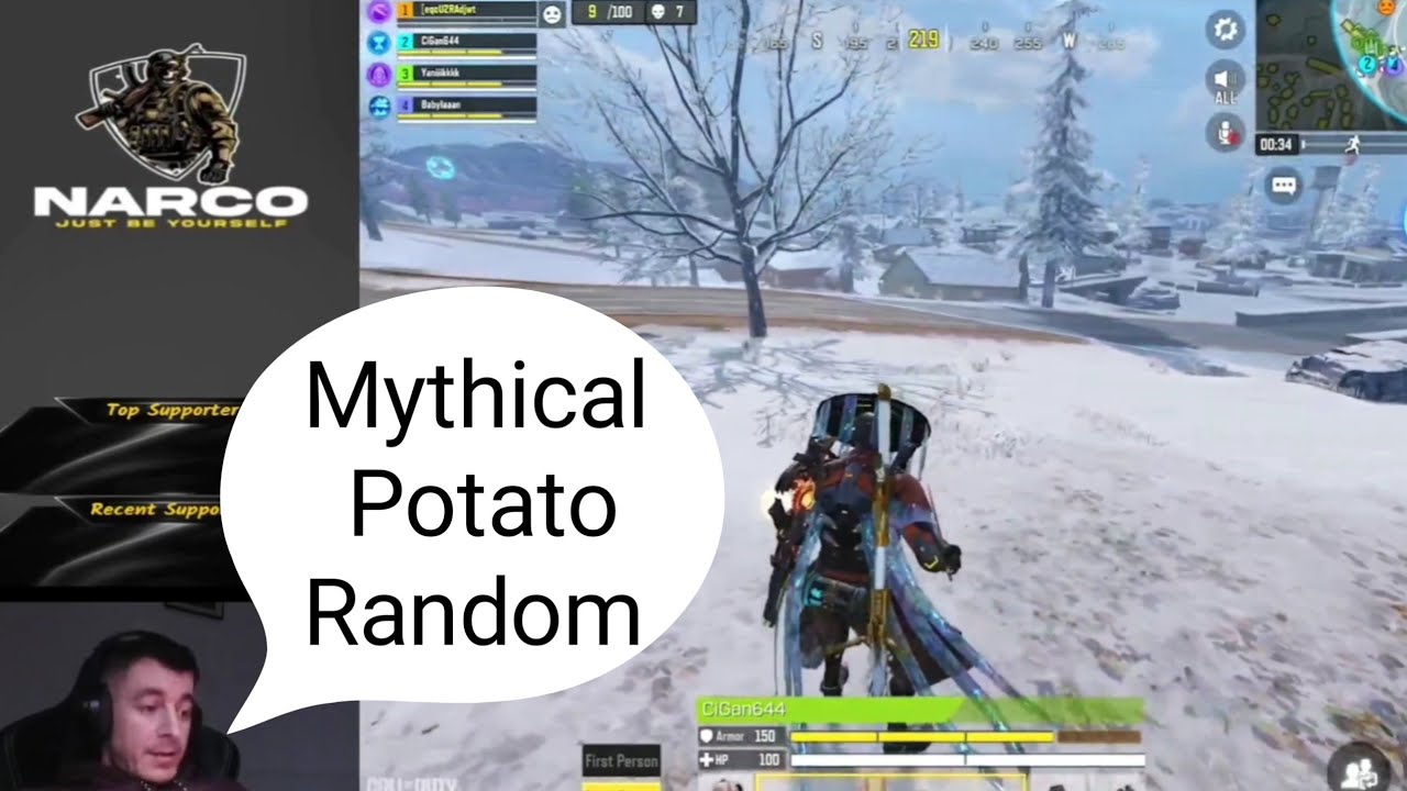 CoD Narco Reaction On This Potato Random Player With Mythic Skin 😂😂 ...