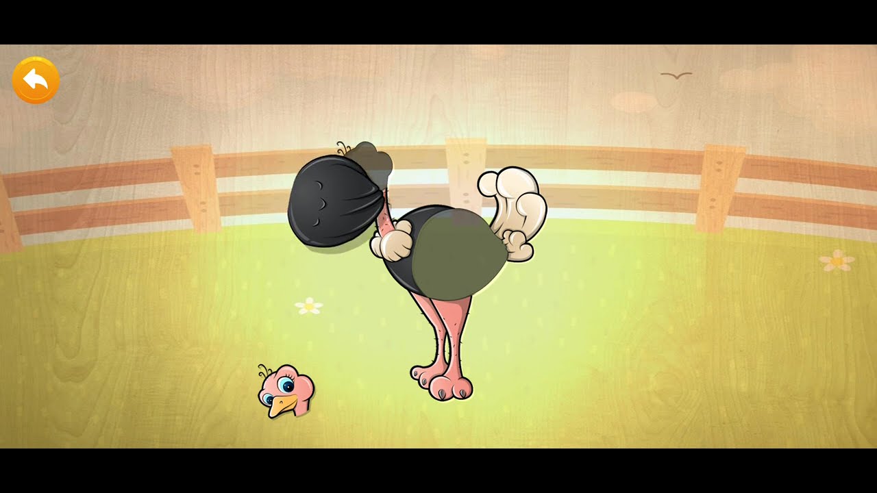 🪶 Ostrich Puzzle with Spoken Name and Animal Sound - Toddler Puzzles ...