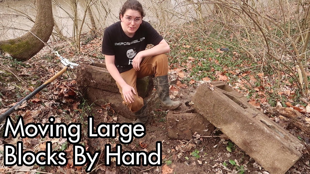 Brickeology 08: Moving Large 1920s Corner Blocks by Hand with a Come ...